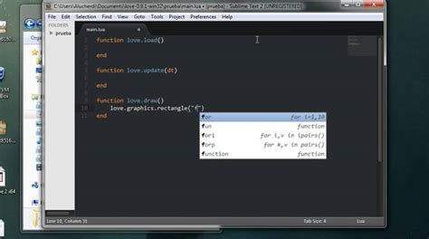 tutorial löve love2d en espaÑol cap 2 movimiento con teclado youtube