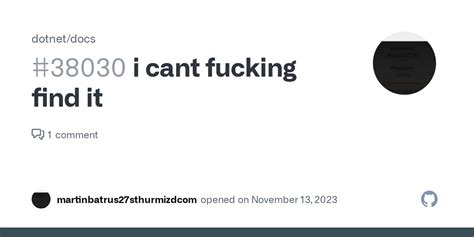 i cant fucking find it · issue 38030 · dotnet docs · github