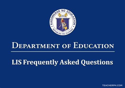 Deped Lis Data Issues And Frequently Asked Questions