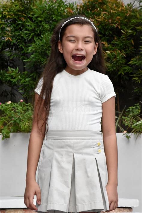A Crying Cute Filipina Person Standing Stock Image Image Of Cute