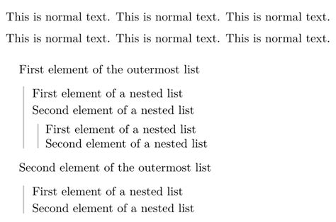 List Environment With Vertical Lines Along Nested Lists Tex Latex