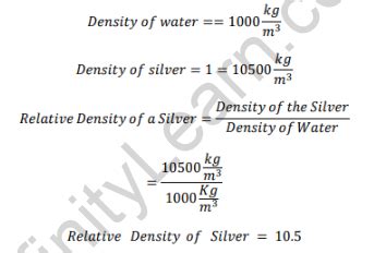Specific Gravity Formula Definition Unit Characteristics Infinity Learn
