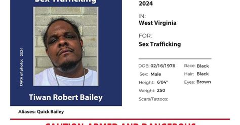 Usms Major Case Status And 10 000 Reward For West Virginia Sex Trafficking Suspect Wv News