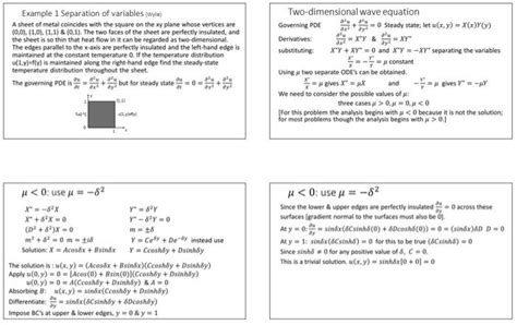 Solved Topic Separtion Of Variables Notes Are Also Attached Chegg Com