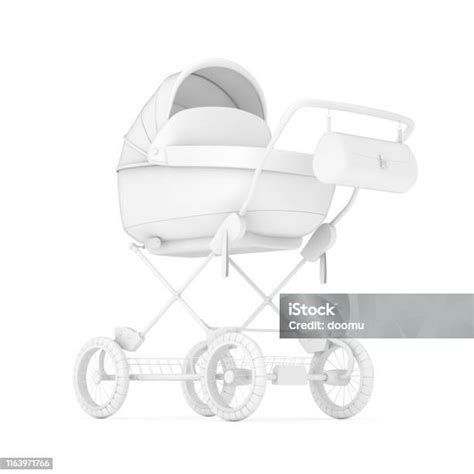 현대 아기 마차 유모차 점토 스타일로 유모차 모형 3d 렌더링 0명에 대한 스톡 사진 및 기타 이미지 0명 개념 기저귀 Istock