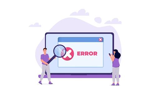 Premium Vector Download Error Concept Vector Illustration
