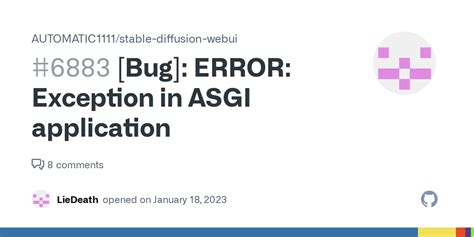 Bug Error Exception In Asgi Application · Issue 6883