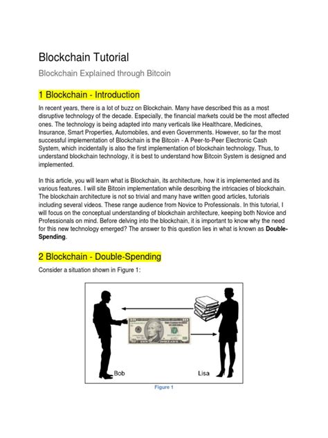 Blockchain Tutorial Pdf Bitcoin Public Key Cryptography