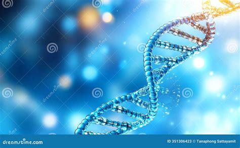Dna Double Helix Structure Genetic Code Heredity Science Biology Life Abstract Blue Background