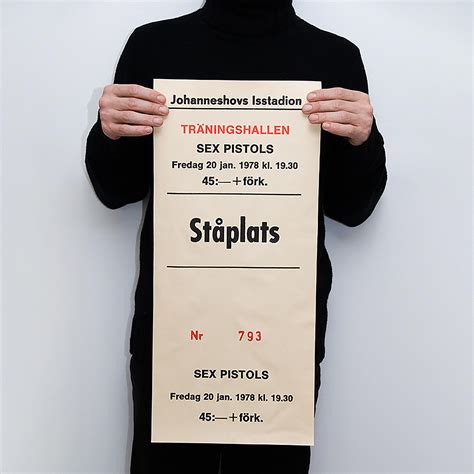 Ticket Sex Pistols Efva Attling