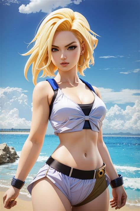 ai android 18 v14 by wallpaperzero on deviantart