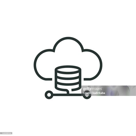 Data Server Line Icon High Res Vector Graphic Getty Images