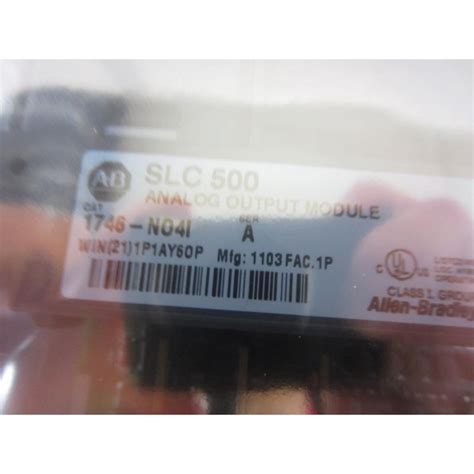 Allen Bradley 1746 No4i Module 1746 N041 1746 No41 Series A New No Box Mara Industrial