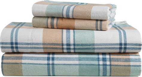100 Cotton Flannel Sheets Set Queen Size Flannel Sheets 4 Piece