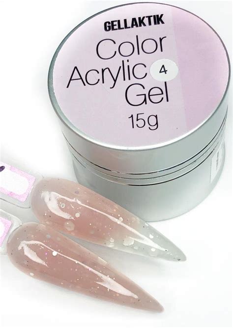 GELLAKTIK ACRYLIC GEL COLOR №4 в банке 15гр