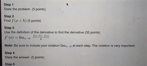 Solved Solve For Fx2x25step 1state The Problem 5