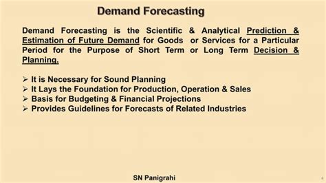 Demand Forecasting And Inventory Optimization By Sn Panigrahi Pdf Business Accounting