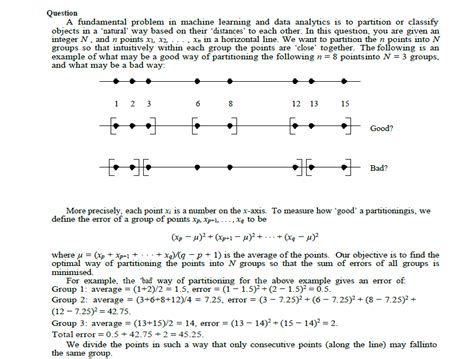 Solved Question A Fundamental Problem In Machine Learning Chegg
