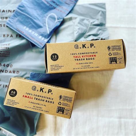 Compostable Small Trash Bag 20 Count Gkp Mission Refill