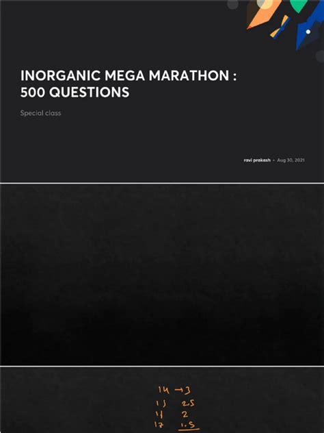inorganic mega marathon 500 questions with anno pdf