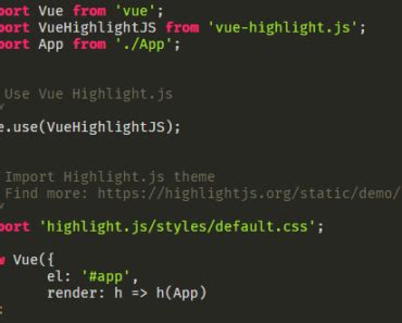 Customizable Themeable Code Block Component For Vue Vue Script