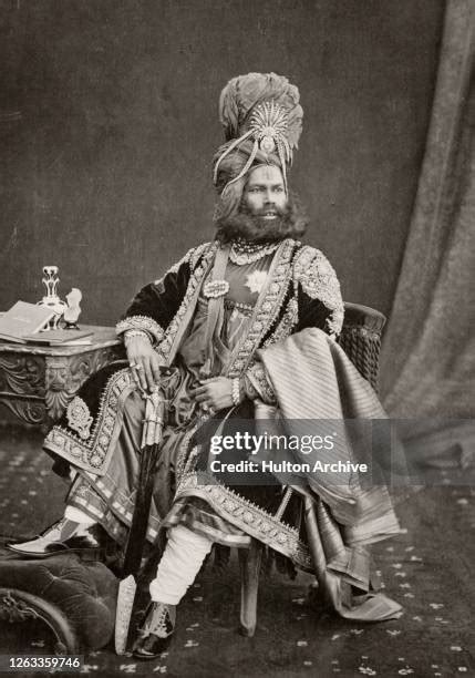 Maharajah Of Panna Rudra Pratap Singh Wearing A Decorated Turban With News Photo Getty Images