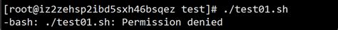 运行shell脚本报错：permission Deniedshell Permission Denied Csdn博客