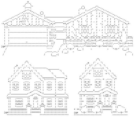 Ejemplos De Dibujos Y Figuras Del Arte Ascii Creados Con Caracteres