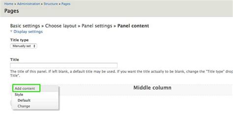 Drupal 101 Creating Custom Content With Panels