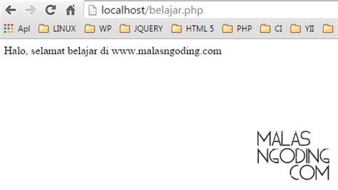 Belajar PHP Part Belajar PHP Dasar Untuk Pemula Malas Ngoding