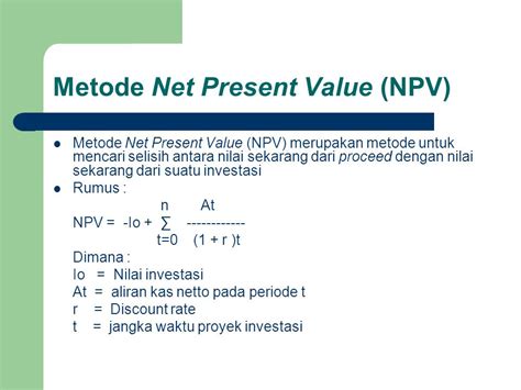 Rumus Npv Dan Contoh Soal Beserta Cara Hitung Di Exce Vrogue Co
