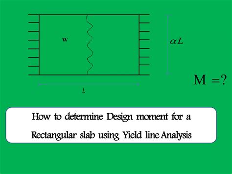 Yield Line Solved Rectangular Slab Ppt
