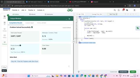 Dsa Codingjourney Geeksforgeeks C Problemsolving Hashing Ekta Joshi