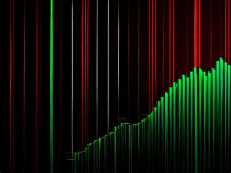 Premium Photo A Graph Line Going Up From Left To Right Left Part Of The Line Is Red And Right