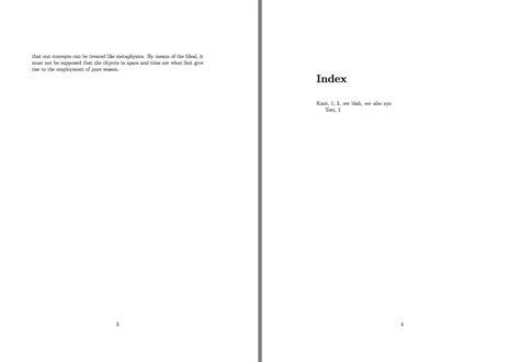 Indexing Nicely Showing Special Index Entries In The Margin Tex