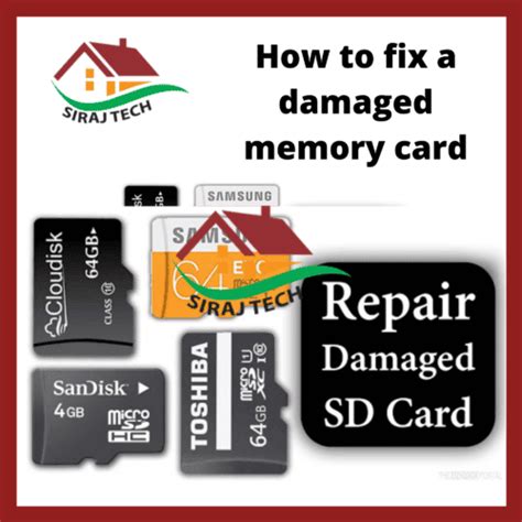 How To Fix A Damaged Memory Card SIRAJ TECH