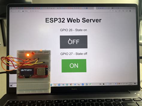 Esp32 Web Server Controlling Led Lights