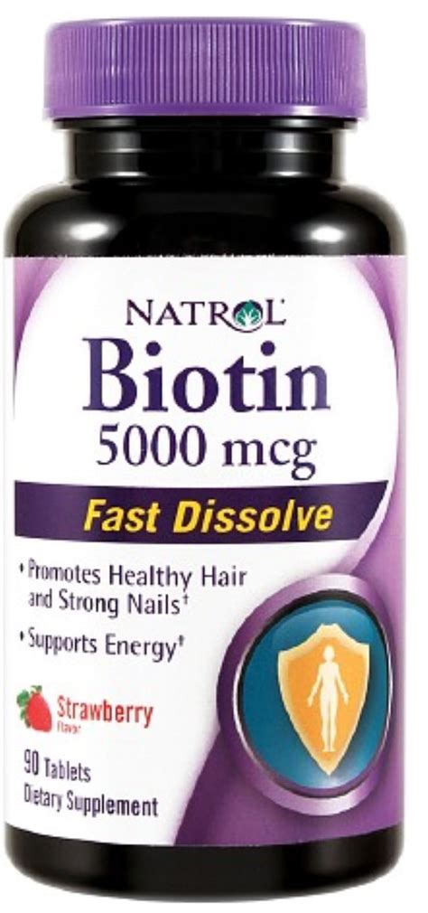 Natrol Biotin 10000 Mcg Fast Dissolve Tablets Strawberry