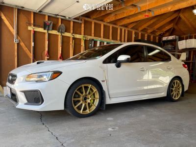 2019 Subaru Wrx Sti With 18x85 50 Enkei Ts10 And 24540r18 Michelin