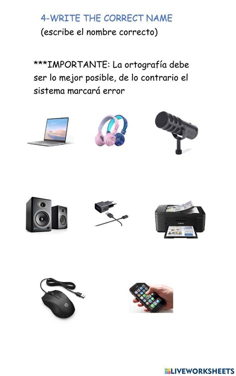 Devices Interactive Exercise Live Worksheets