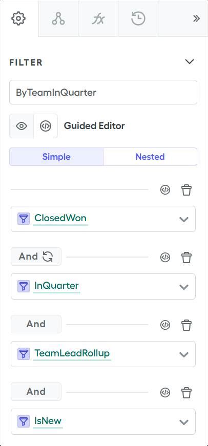 build rollup by team lead data filters salesforce trailhead