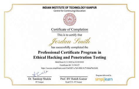 ethical hacking and penetration testing certification