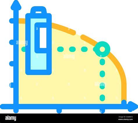 Life Span Battery Color Icon Vector Life Span Battery Sign Isolated