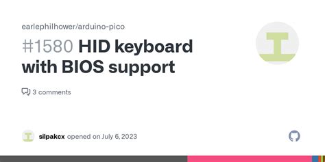 Hid Keyboard With Bios Support · Issue 1580 · Earlephilhowerarduino Pico · Github