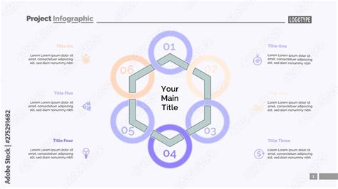 Hexagon Diagram Process Chart Cycle Graph Layout Creative Concept