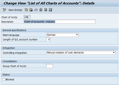 Chart Of Accounts In SAP FICO