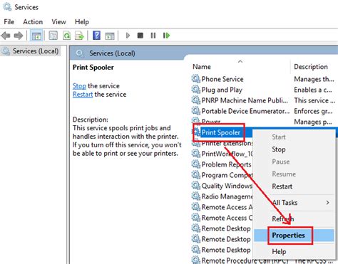 Local Print Spooler Service Is Not Running Windows Cannot Connect To Printer
