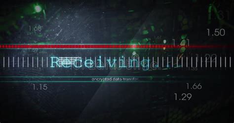 image of receiving encrypted data text on interface processing over