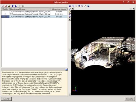 Reading Of Point Clouds 3dcons Project Cype