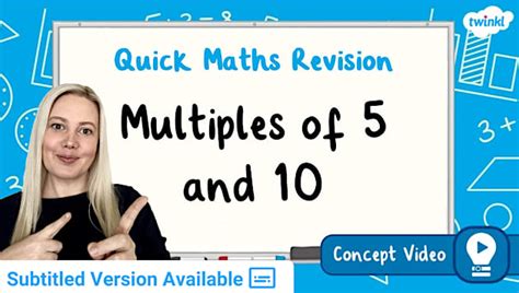 👉 Multiples Of 5 And 10 Ks2 Maths Concept Video